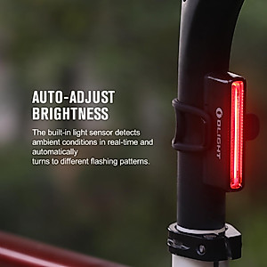 OLIGHT Seemee 30 C Bike Light 30 Lumens Tail Light 230 Degree Visibility, 800m Viewable Range, USB Rechargeable Bike Break Light, IPX6 Waterproof, Road and Urban Cyclists