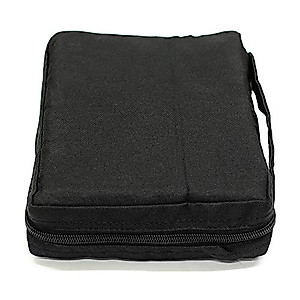 Black Eagles Denier Polyester Fabric Bible Cover Case, Large