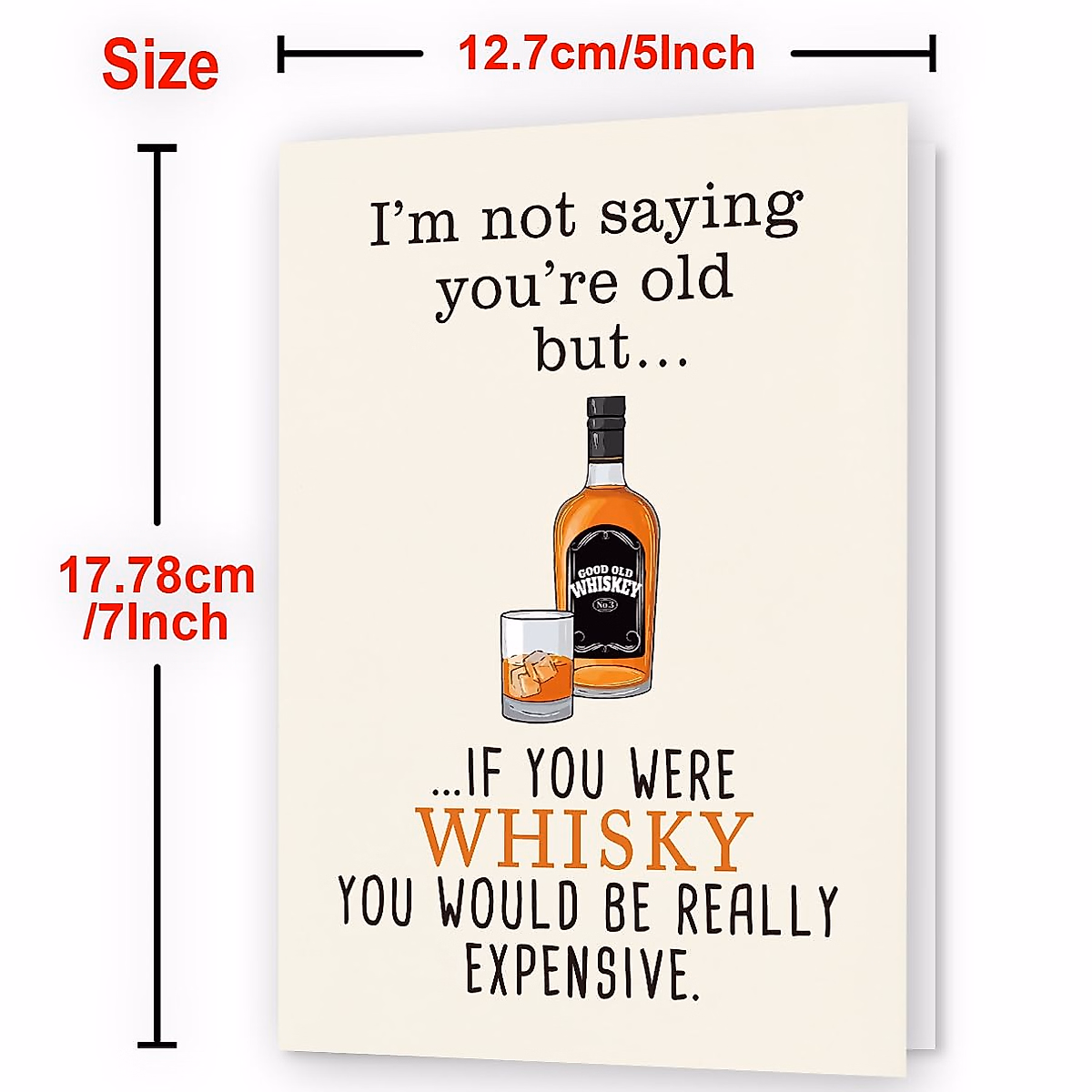 WowBefun Greeting Card, Birthday Card for Husband, Men, Boyfriend, Him, Funny Gift, Happy Birthday, Premium 400gsm Cardstock