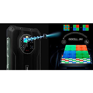 5G Rugged Smartphone, Blackview BL8800, 8GB+128GB Rugged Unlocked Phones, 50MP+ 20MP IR Night-Vision Camera, 8380mAh Battery 33W Fast Charge, 6.58" FHD Android 11, IP68/IP69K Waterproof, GPS, NFC, OTG