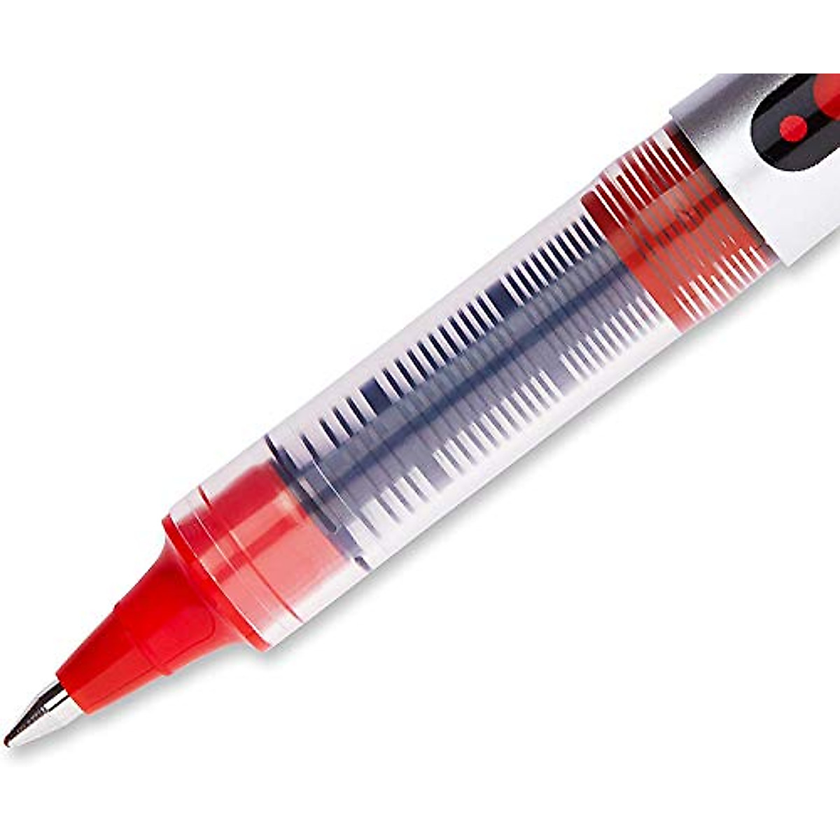 uniball Vision Rollerball Pens with 0.7mm Fine Point, Red, 12 Count