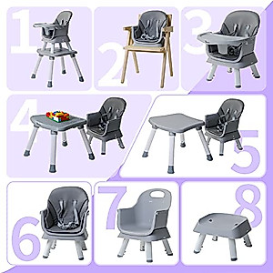 zebrater 5 in1 Baby Bassinet Bedside Crib and,8 in 1 High Chairs for Babies and Toddlers.