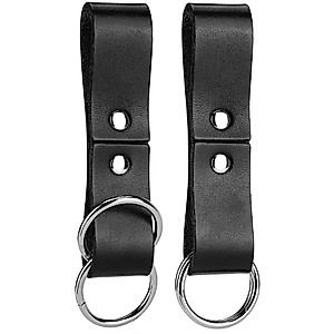 Rolarc Leather Skirt Hikes Renaissance Medieval Skirt Hike Waistband Accessory for Renaissance Faire LARP Cosplay Costumes 2Pcs (BLACK)