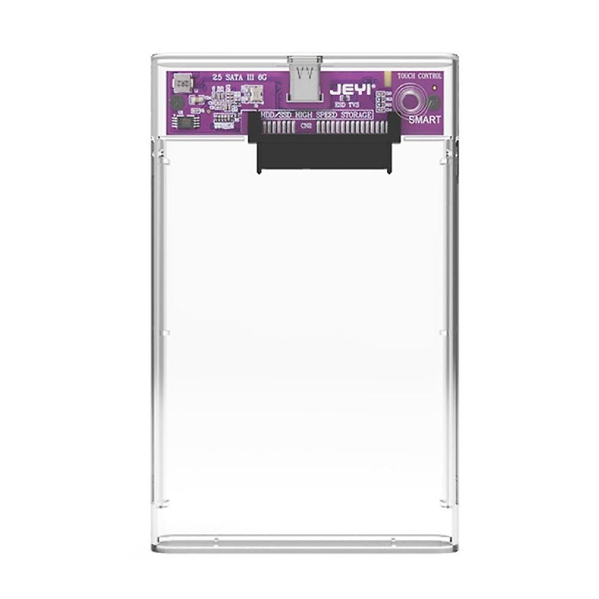 Transparent 2.5in TypeC 3 HDD Box HDD Hard Disk Drive Enclosure External Drive Disk Case Tool Free Support 2TB Ssd Enclosure 2.5in Hard Disk Case