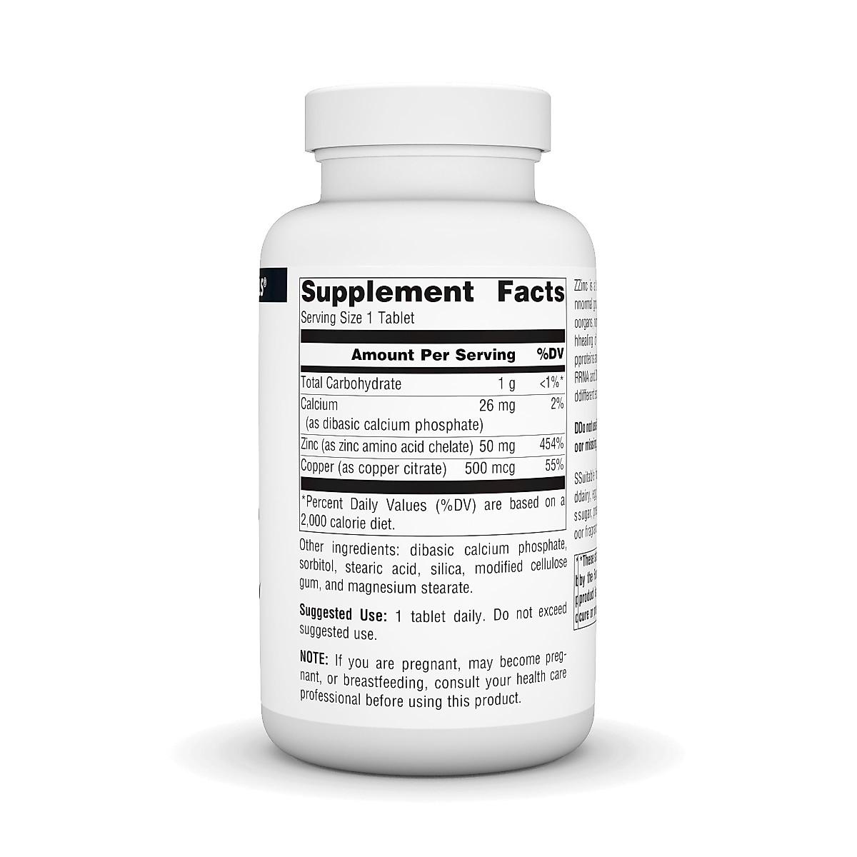 Source Naturals Zinc, Amino Acid Chelate - Dietary Supplement - 250 Tablets