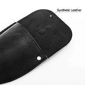 Housolution Garden Pruner Sheath, Pruner Holster, Premium PU Leather Holster Protective Case Cover Scabbard for Gardening Pruning Shears Scissor - Black