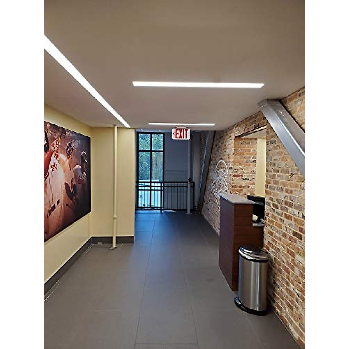 HUBBELL CER LED Emergency exit Sign, 11.6 in x 2 in x 8.2 in, White