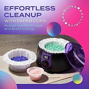 Sensiona Depilatory Hard Wax Beans, Refills Kit Waxing Beads, 4 X Wax Beads (Total 14oz) Scented Wax Pellets Hair Removal for Brazilian, Bikini, Face, Underarm, Before/After Waxing Skin Care Sprays