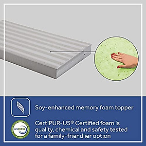 Sealy Butterfly 2-Stage Waterproof Baby Crib & Toddler Mattress - CERTIPUR-US Certified Foam - Made in USA, 52"x28"