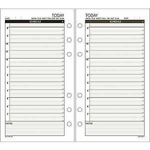 Day Runner Undated Today Daily Refill, 3.75 x 6.75 Inches (063-120)