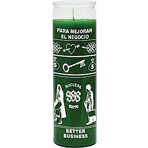 INDIO Better Business Green Candle - Silkscreen 1 Color 7 Day