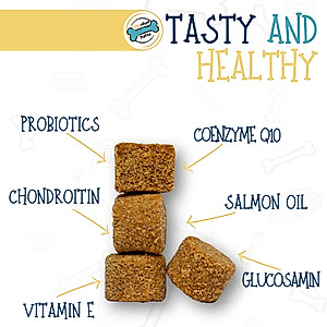 PAWrfect Plates Joint Support Flexy-Bites Supplement for Dogs Glucosamine Chondroitin MSM Large Breed Hip Joint Duck Flavor Chews Vitamins Skin Coat