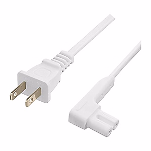Vebner 16-Foot 2-Pack Power Cord Compatible with Sonos One, Sonos One SL, Sonos Play-1 Speakers - Power Plug Cable (Extra Long, White)