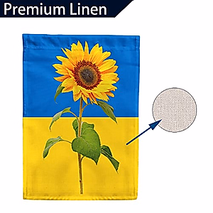 Ukraine Garden Flags ,Pigeon and Sunflower Ukrainian Flag National Flower Flags 12x18 Inch Double Sided (Color D)