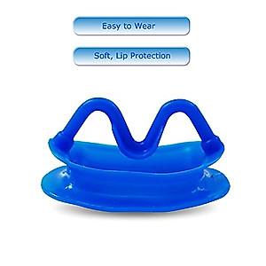 2PCS Silicone Teeth Mouth Opener, Dental Cheek Retractor for Teeth Whitening, 134℃ Autoclave Reusable Intraoral Lip Retractor (Blue)