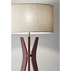 Adesso 3471-15 Bedford 59.5" Floor Lamp, Smart Outlet Compatible , Brown