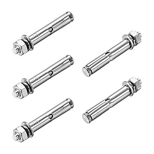 uxcell M6x50mm 304 Stainless Steel External Hex Expansion Bolt 5Pcs