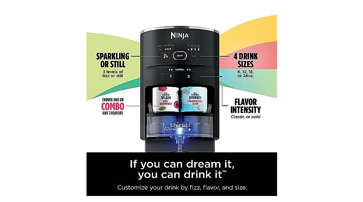 Ninja Thirsti Drink System - Personalize Your Drinks