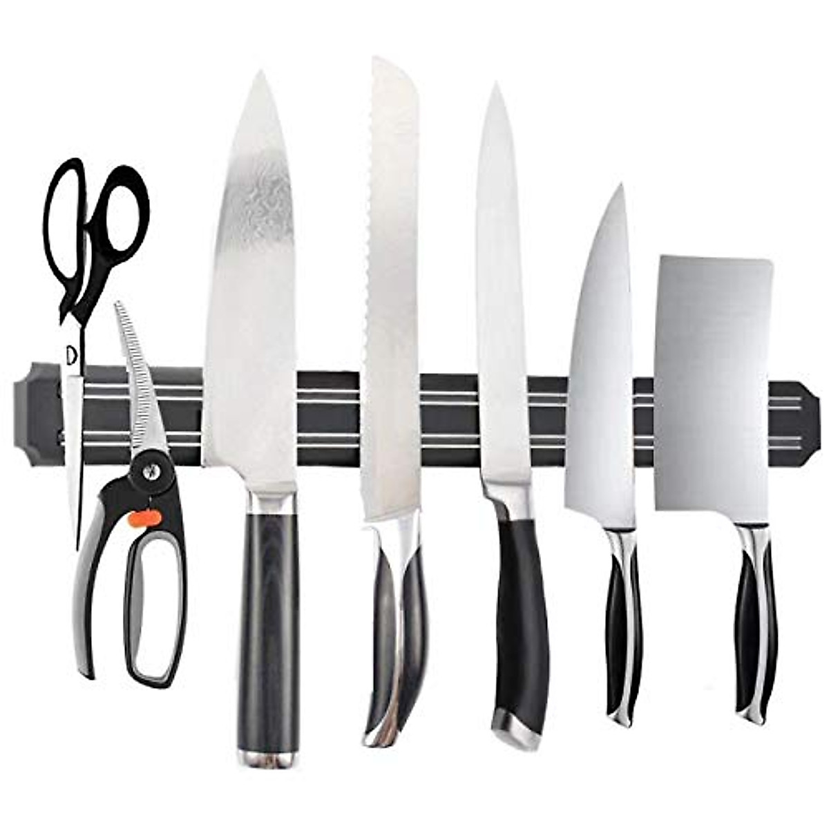 Magnetic Knife Strip Holder Rack Tool Bar Magnet 15 Inch Multipurpose Magnetic Knife Rack Strong Powerful Kitchen Storage Display Organizer Easy Install Secure Laundry Garage Workshop Shed