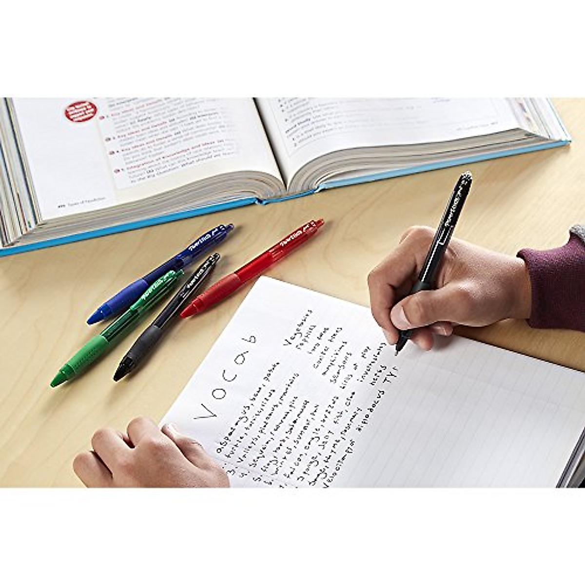 Paper Mate Gel Pens, Bold (1.0mm), Black, 12 Count