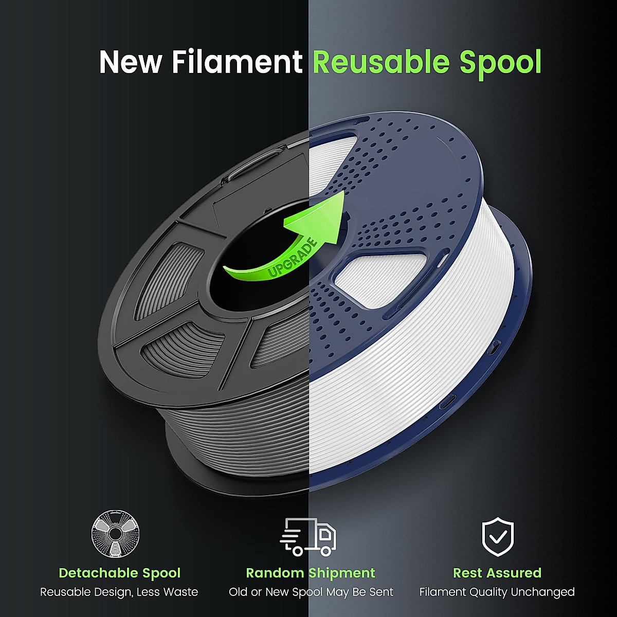 SUNLU 3D Printer Filament 1.75mm, Neatly Wound 3D Printing Filament, +/- 0.02 mm Dimensional Accuracy, Fits Most FDM Printers, 1kg Spool, Transparent PLA