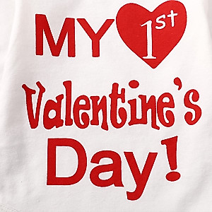 Detigee Baby Boy Cute Festival Outfit Infant Long Sleeve Romper with Hat (Red,6-12 Months)