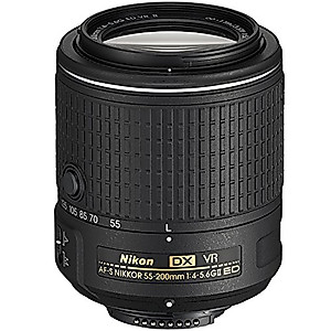 Nikon 55-200mm f/4-5.6G VR II DX AF-S ED Zoom-Nikkor Lens (Renewed)