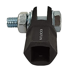 1/2" Scissor Jack Adapter Drill Adapter for Use with 1/2 Inch Drive/Impact Drills/Ratchet or Standard Drive Sockets or 13/16 Inch Lug Wrench/Tire Iron Make Your Scissor Jacks Lifting Easier (1)