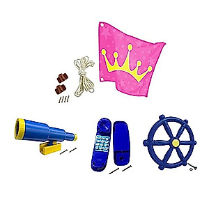 Menolana Playground Equipment Swing Playground Accessories Heavy Duty Steering Wheel Swingset Attachments for Backyard Tree House Swingset Kids, 4pcs