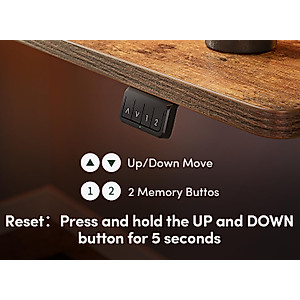 FEZIBO Electric Standing Desk, 40 x 24 Inches Height Adjustable Stand up Desk, Sit Stand Home Office Desk, Computer Desk, Black