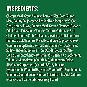 Greenies Feline Adult Natural Dental Care Cat Treats Savory Salmon Flavor, 21 oz. Tub