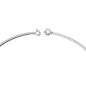 SWAROVSKI Constella All-Around Necklace with White Circle Cut Crystals on a Rhodium Finish Setting, Part of the Constella Collection