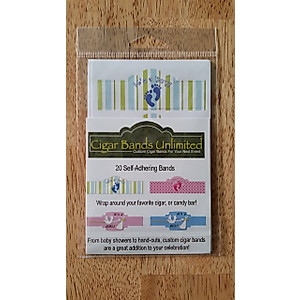 It's a BOY! (Baby Feet) 20 Pack of Self-Adhering Cigar Bands / Labels