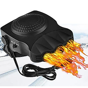 Car Heater,12V 150W Fast Heating Defrost Defogger,2 in1 Fast Heating and Cooling Fan Car Heater Windshield Defogger,Car Defroster That Plugs into Cigarette Lighter