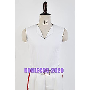 noblecos The Band Lead Singer Fredie Cosplay Costume Halloween Costume Full Set (Male XXL)