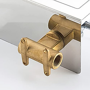 MINJING Handheld Bidet Sprayer for Toilet Brass Chrome Baby Cloth Diaper Sprayer with Toilet Paper Holder for Hot and Cold Water Portable Bidet Faucet with Bidet Hose for Feminine Wash