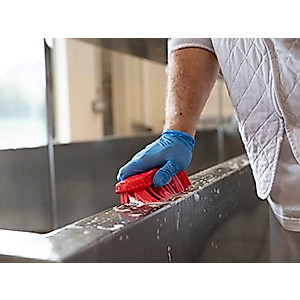 Vikan 38913 UST 6.9" Hand Brush - Stiff, Blue