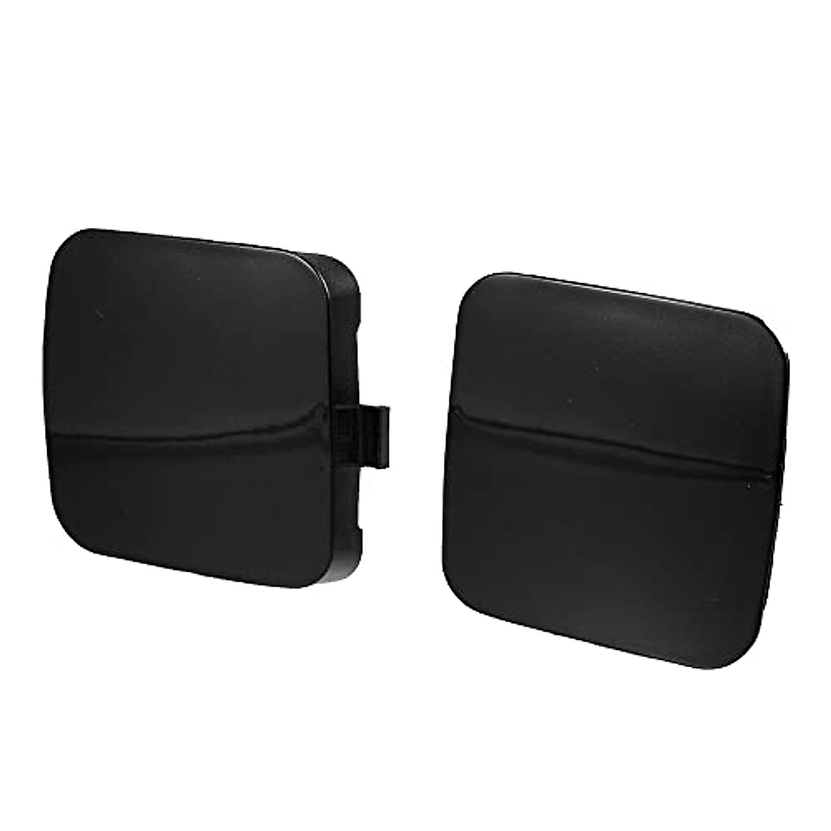 X AUTOHAUX 1 Pair Front Left Right Bumper Tow Hook Cover 53285-0R020 53286-0R020 for Toyota RAV4 2009 2010 2011 2012 Tow Hook Eye Lid Cover Cap Bright Black