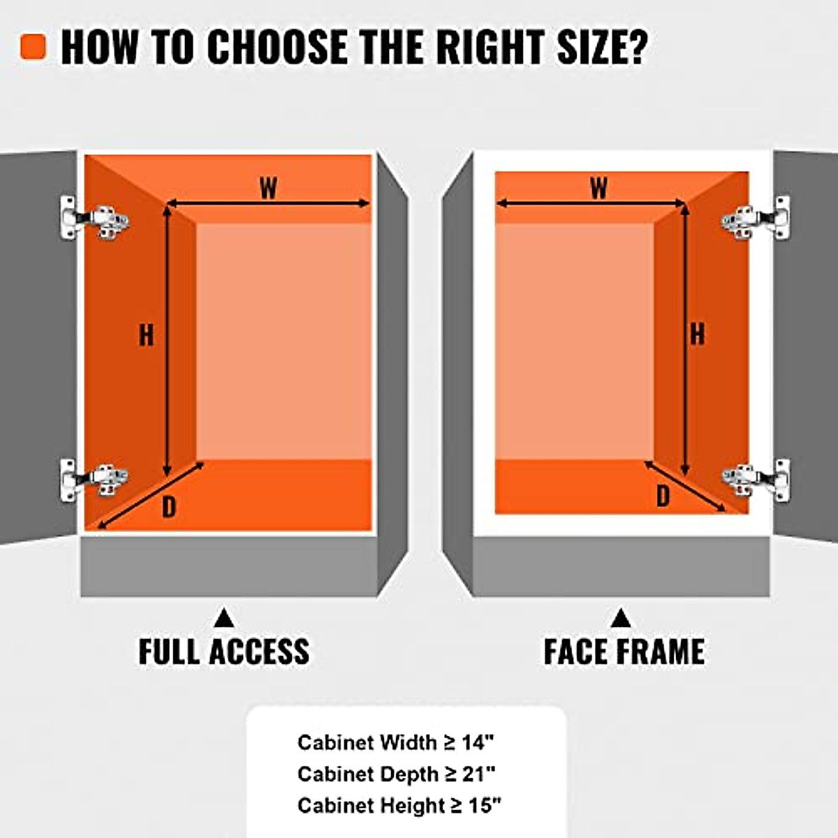 VEVOR 2 Tier 13"W x 21"D Pull Out Cabinet Organizer, Heavy Duty Slide Out Pantry Shelves, Chrome-Plated Steel Roll Out Drawers, Sliding Drawer Storage for Inside Kitchen Cabinet, Bathroom, Under Sink