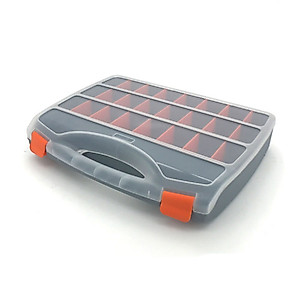 TOPIND Fishing Tackle Box Double-Sided, Transparent Fish Tackle Storage with Adjustable Dividers, Plastic Fishing Organizer Boxes for Fishing Lure Bait Hooks