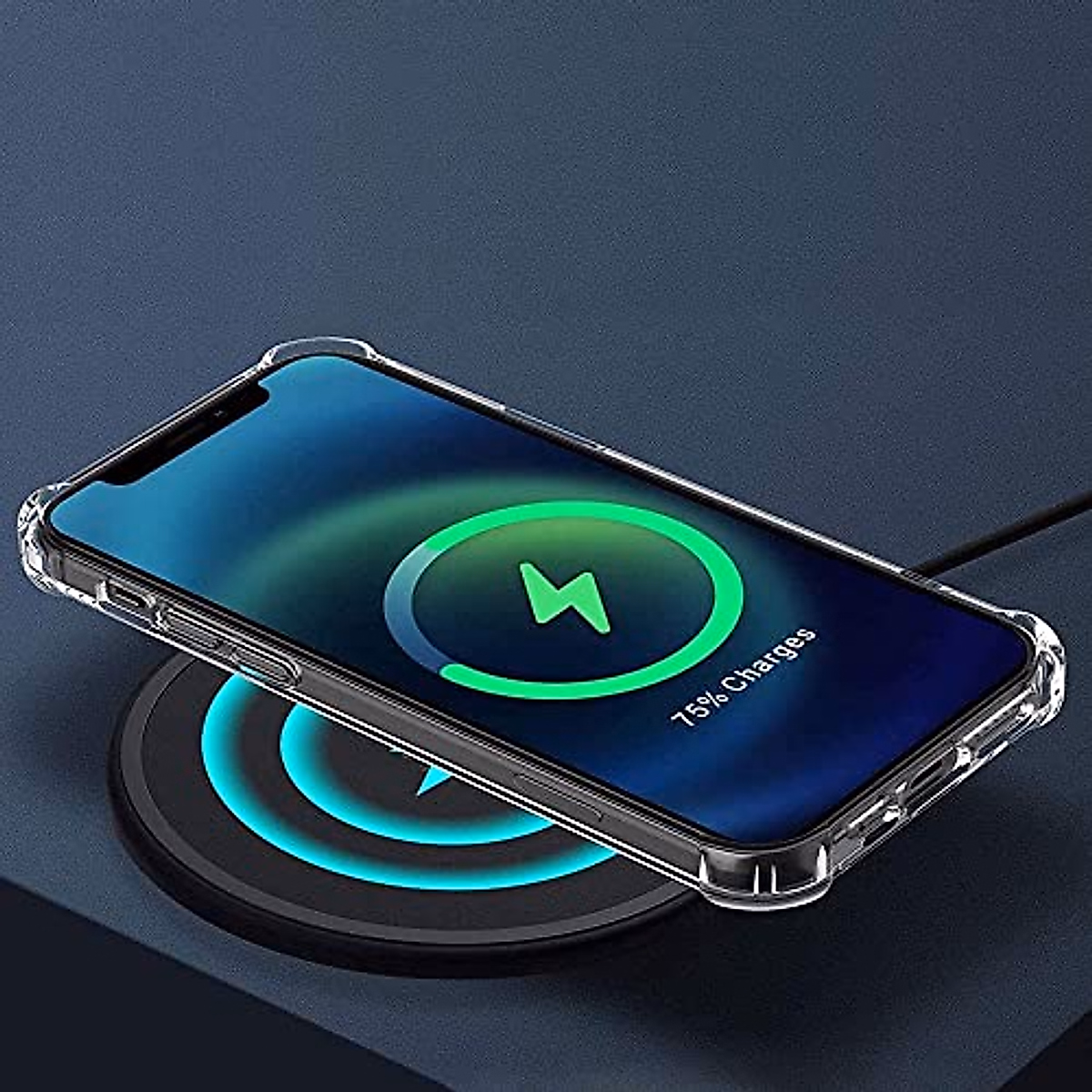 Xerial Case Compatible with iPhone 13 Mini case with Card Holder, Clear Card Slot case, Ultra-Thin, Soft, Shockproof, Credit Card Protective Cover for iPhone 13 Mini