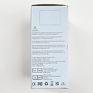 SOOFPET 16pcs Cat Water Fountain Filter - Pet Fountain Filters Replacement - Sponge and Carbon Filters for Automatic Dog Water Bowl Dispenser - Provide Clean Drinking Water for Small Animals