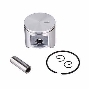 Cancanle 48mm Piston Assembly Piston Ring Pin Clip for Husqvarna 365 Jonsered 2065 2165 Chainsaw