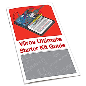 Vilros Arduino Uno Ultimate Starter Kit + LCD Module - Includes 72-Page Instruction Book, Arduino Uno R3 Board, Breadboard, Sensors, Jumper Wires, DC Motor & More for Arduino Projects