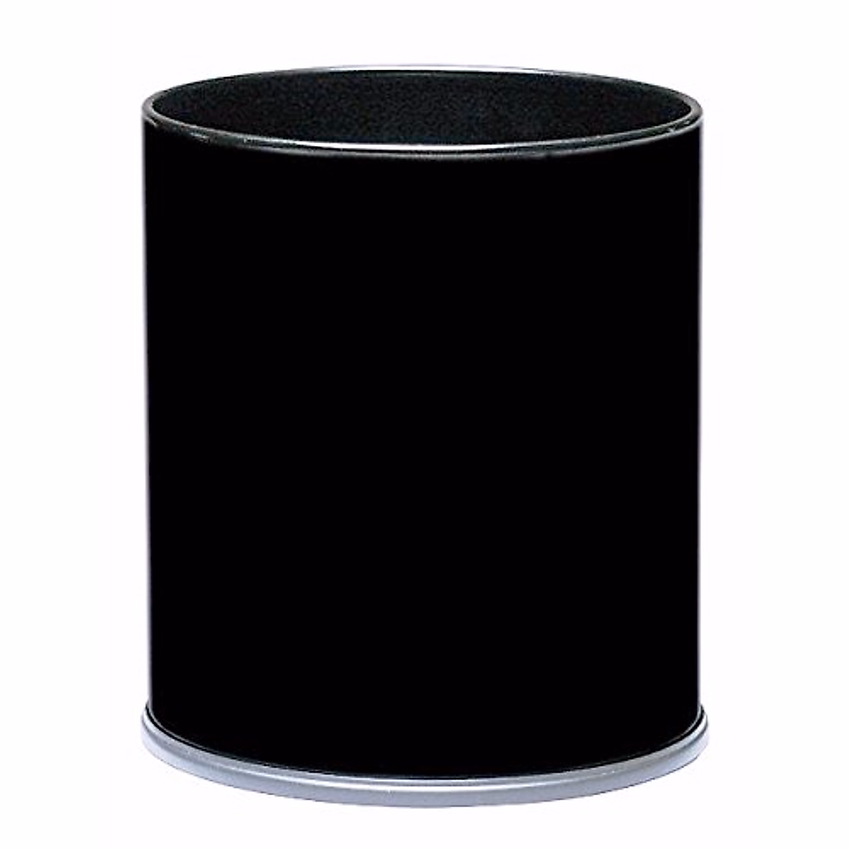 Witt Industries 66BK Executive Waste Basket Receptacle, Steel, 4 gal, Black