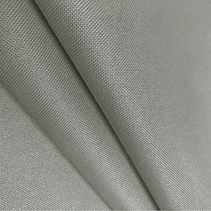 Foreate Waterproof Fabric by The Yard 600d Cordura Canvas Fabric 58 inch Wide for Indoor Outdoor Patio 1 Yard, Silver Grey