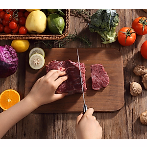 PICKWILL Kitchen Knife Set, 3-Piece Chef Knife Set, Sharp Knives Set with Wooden Handle, High Carbon Stainless Steel Professional Kitchen Knives, Elegant Gift Box for Home or Restaurant