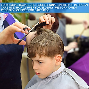 EVTSCAN Men's Electric Razors, Hair Cutting Kit Professional Hair Clipper Adult Child Haircut Trimmer Set 220V, Wet & Dry Hair Trimmer, Home & Travel