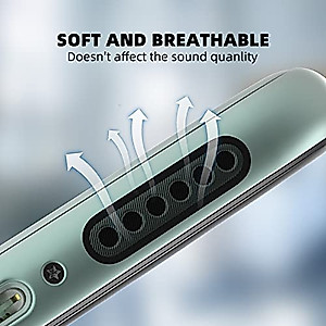 2 in 1 iPhone Anti Dust Plug Kit,Anti Dust Plug x 5, Speaker Mesh Anti Dust Proof Adhesive Sticker x 2,Dustproof Kit for iPhone 14 13 12,12 Pro,12 Mini 11,11 Pro Max,11 Pro,X,Xs Max,XR,8,8Plus,7 Plus