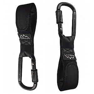 MoBearer Stroller Hooks for Hanging Bags and Shopping-Multipurpose Strolller Straps-Mom Hooks-Stroller Clips for Bags, 2 Pack Black Baby Stroller Hooks